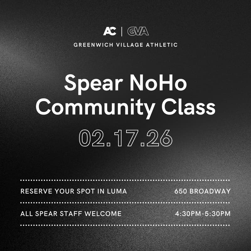 Spear NoHo x GVA Community Class · Luma