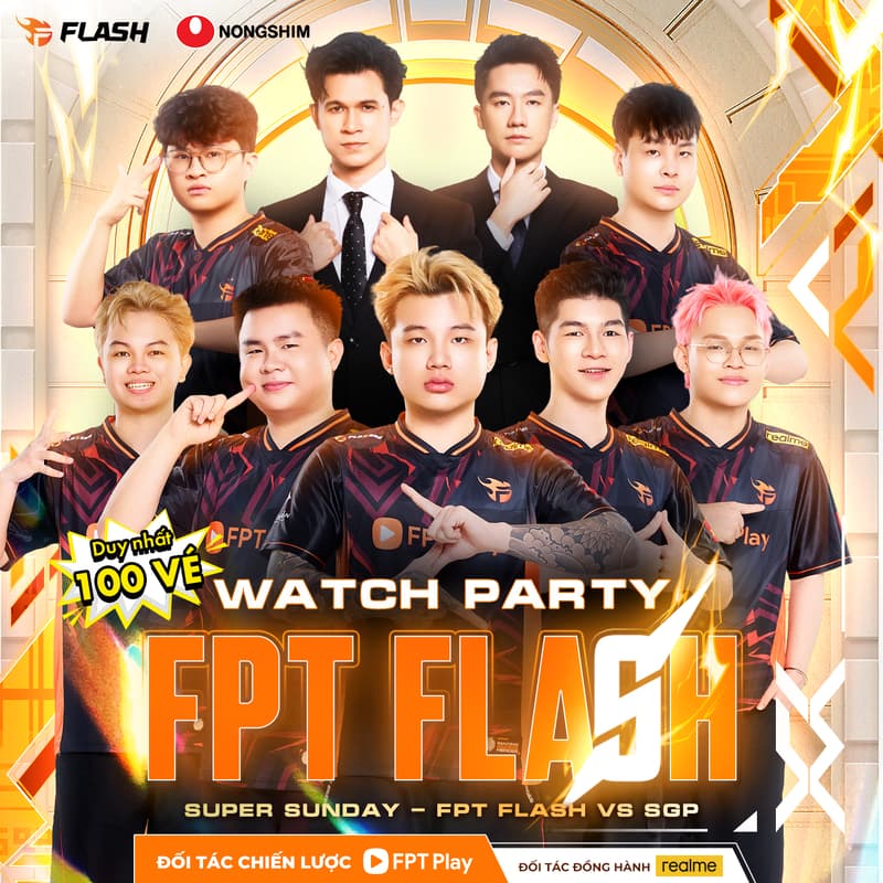 WATCH PARTY FPT FLASH 28.09 · Luma