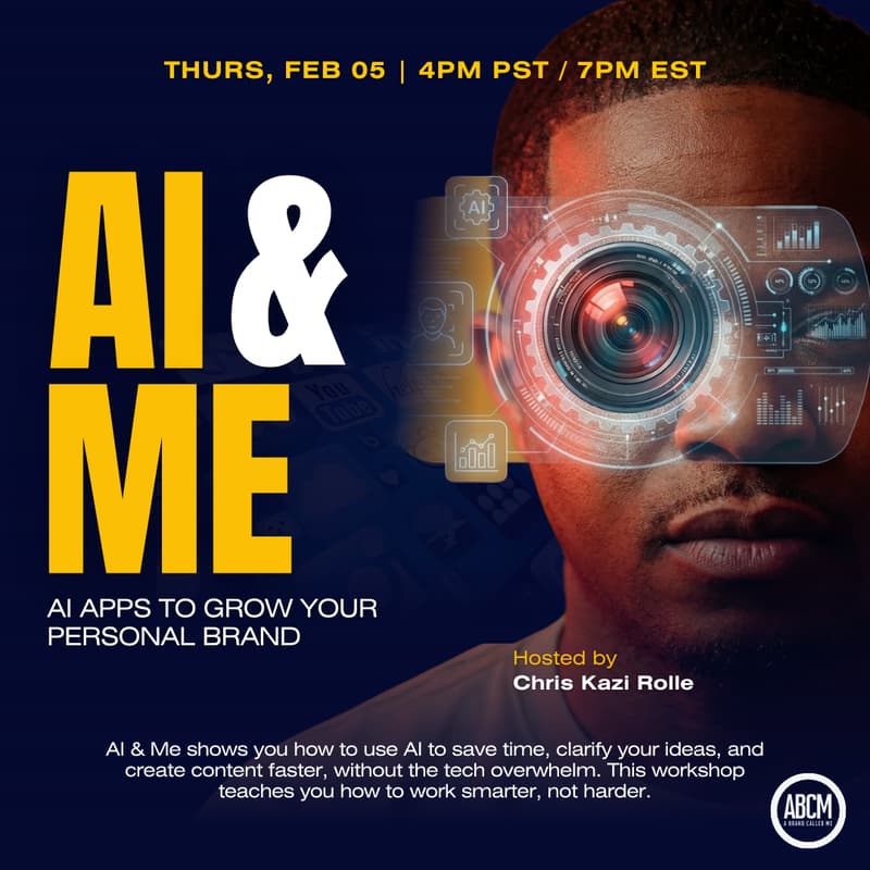 AI & ME : AI Apps To Grow Your Personal Brand · Zoom · Luma