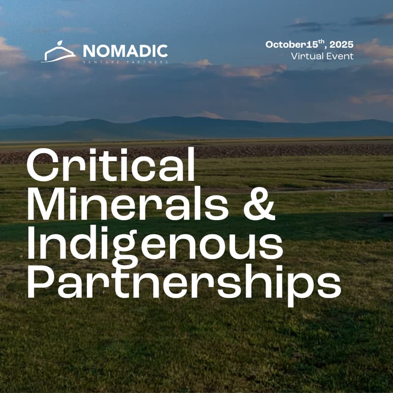 Critical Minerals & Indigenous Partnerships · Zoom · Luma