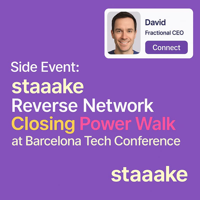 Side Event: staaake Reverse Network Closing Power Walk at Barcelona AI ...
