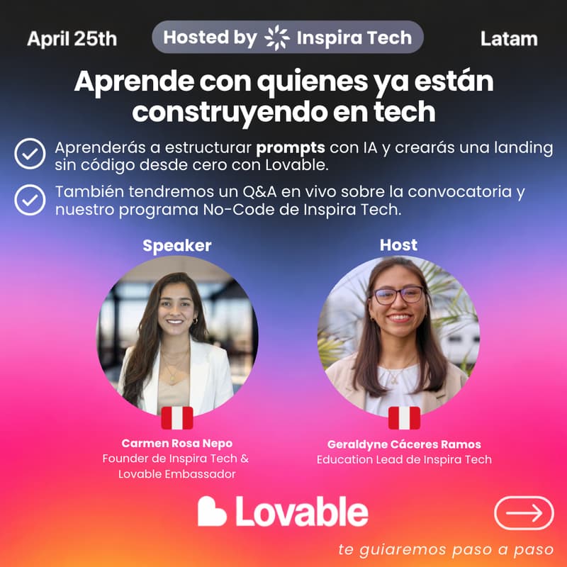 Crea tu primera landing sin código en 1 hora (workshop free + Q&A de ...