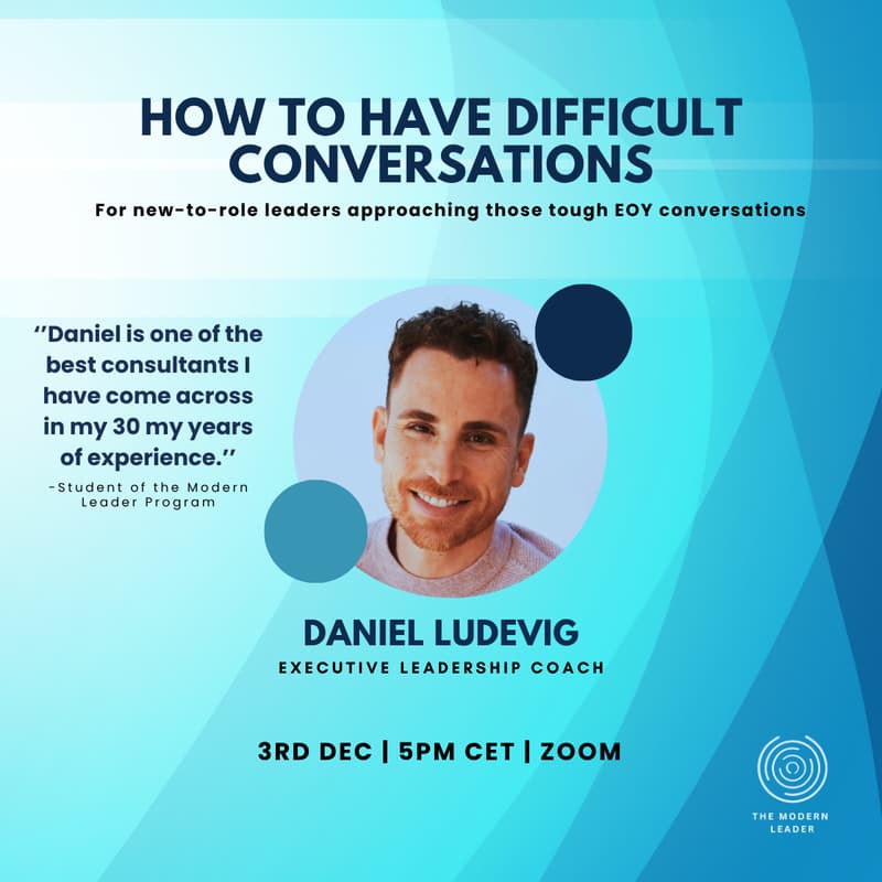 How to Have Difficult Conversations | Daniel Ludevig · Zoom · Luma