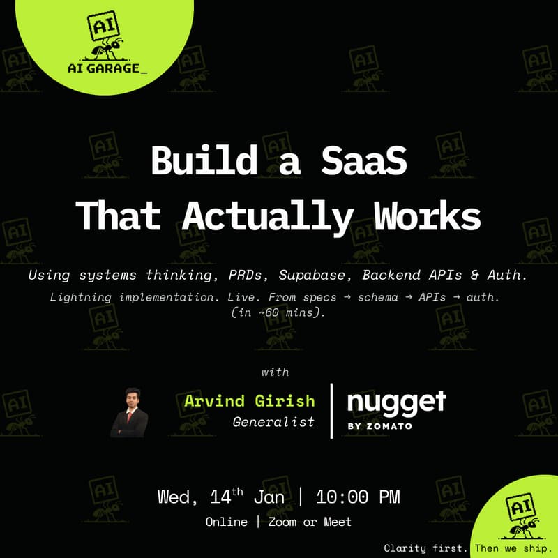 Build SaaS That Actually Works (& Doesn’t Break Next Iteration) · Zoom ...