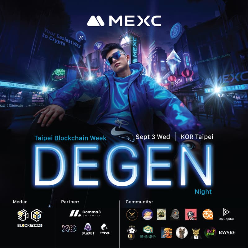 Degen Night – MEXC x Taipei Blockchain Week · Luma