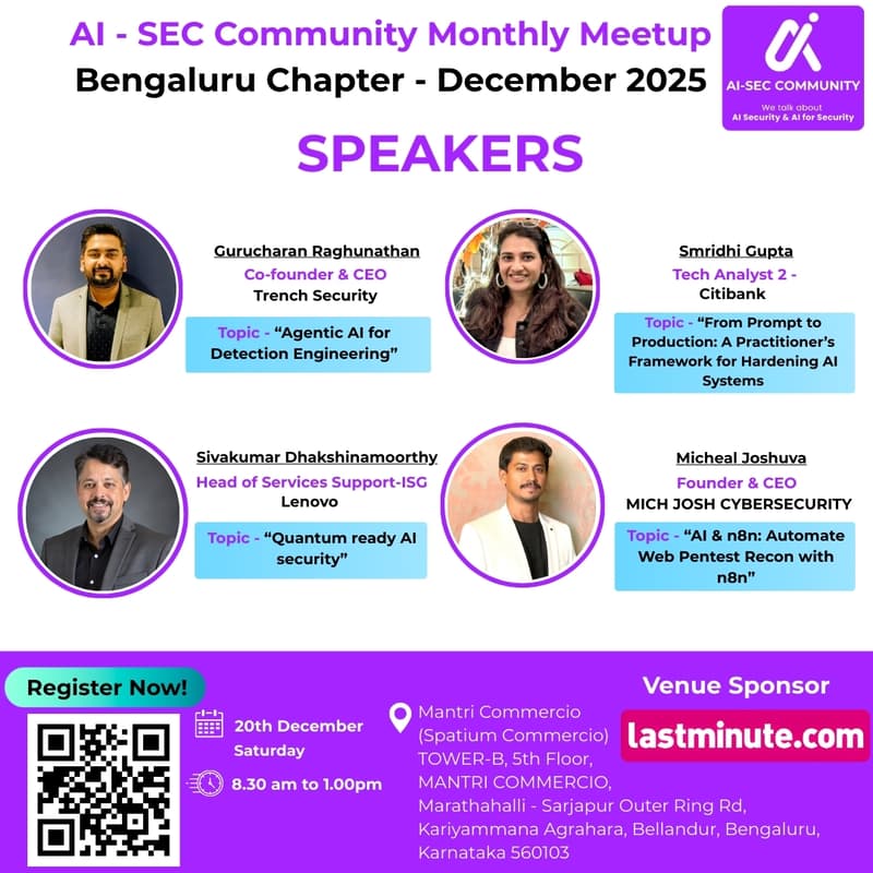 AI - SEC COMMUNITY MEETUP | DECEMBER 2025 · Luma