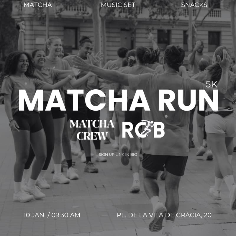 RCB x MATCHA CREW - 5K RUN W/ AFTER LITTLE PARTY– Join Us! 🏃 🍵🩷 · Luma