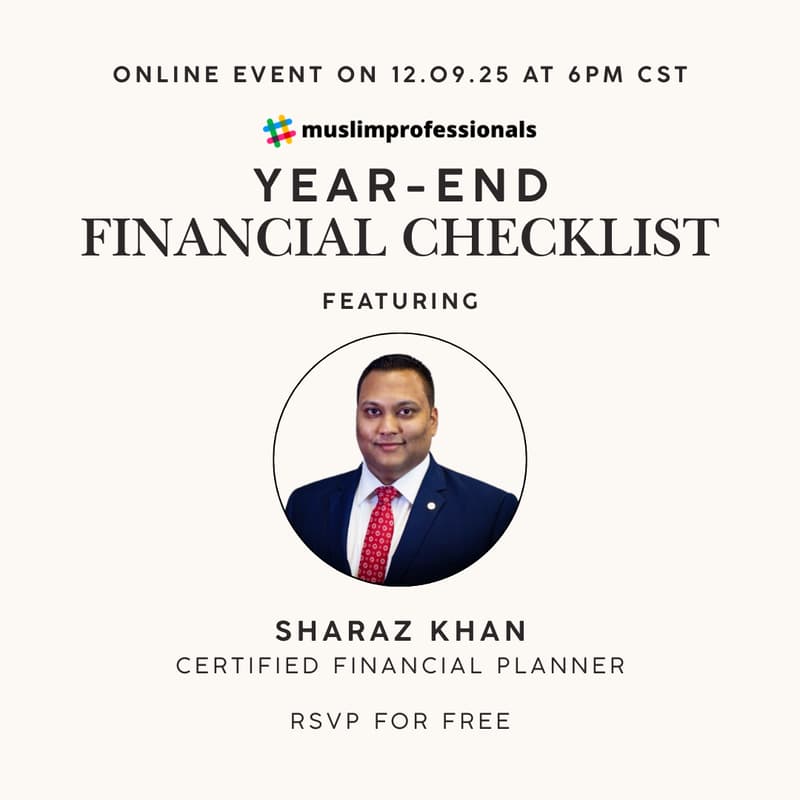 WEBINAR: Year-End Financial Checklist with Sharaz Khan, CFP · Luma