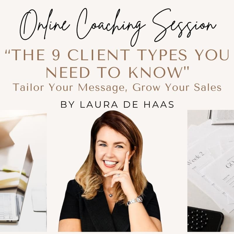 “The 9 Client Types You Need to Know ” Online Coaching Session by Laura de Haas · Luma