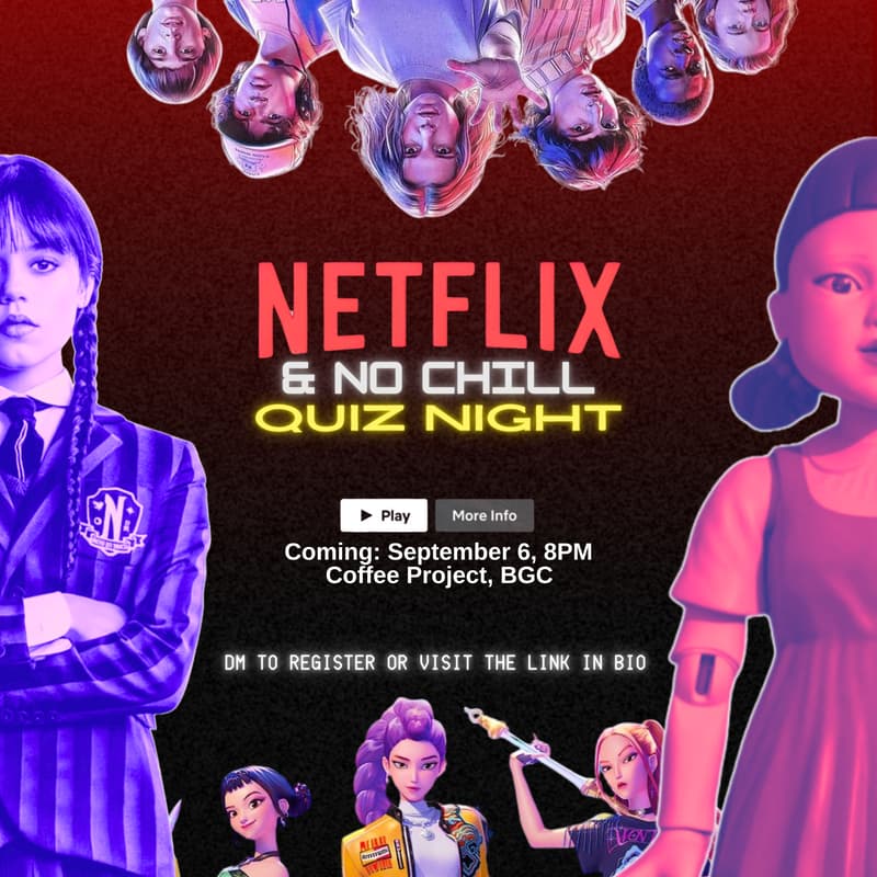 Netflix & No Chill Quiz Night (Saturday, September 6 | 8:00PM) · Luma