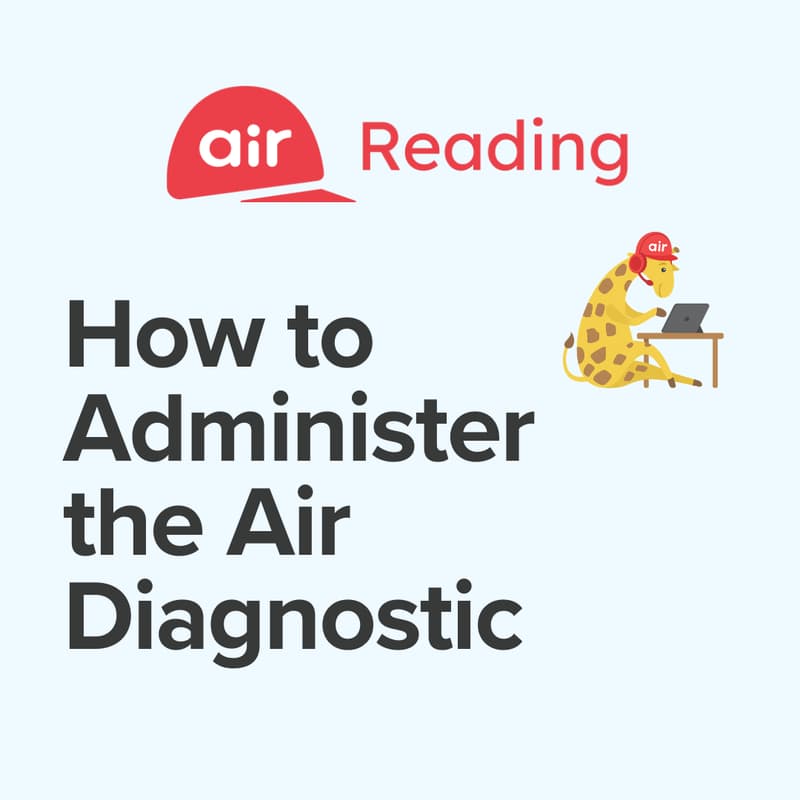 How to Administer the Air Diagnostic Assessment · Zoom · Luma