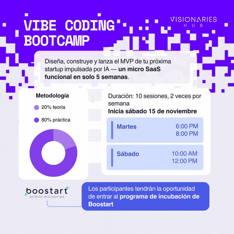 Vibe Coding Bootcamp (sesión gratuita) · Zoom · Luma