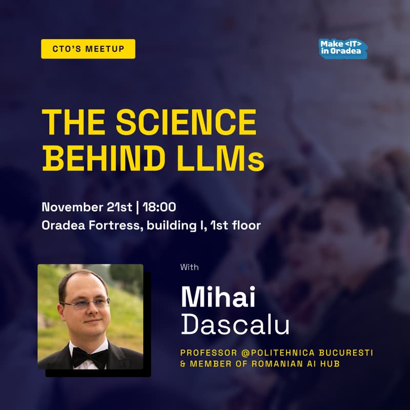 CTO's Meetup II: The Science Behind LLMs · Luma