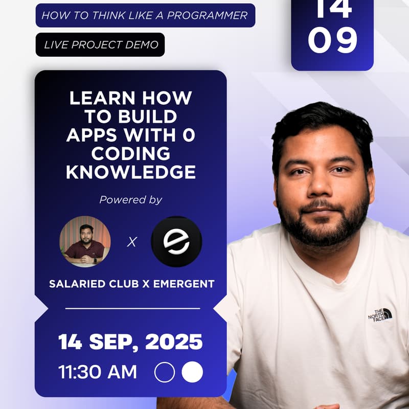 Free Vibe Coding Masterclass · Zoom · Luma