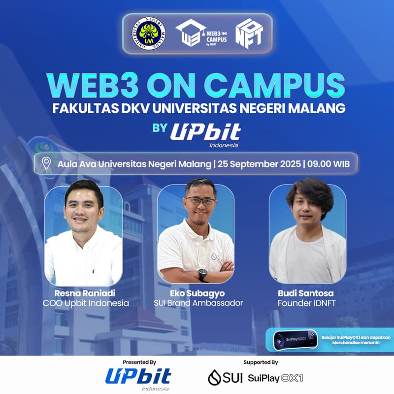 Web3 On Campus by Upbit & Sui · Luma