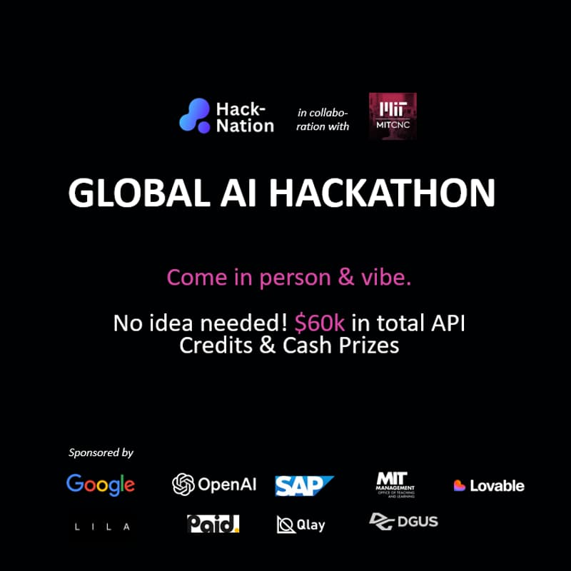 Global AI Hackathon in collaboration with MIT Club of Northern ...