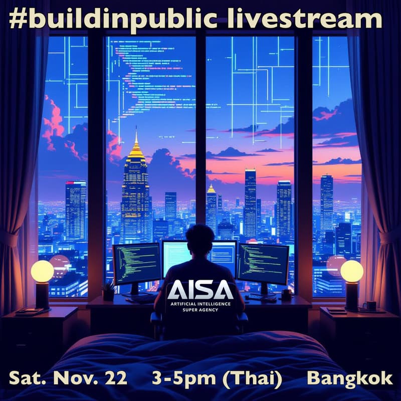 AISA's #buildinpublic - Live from Bangkok · Luma