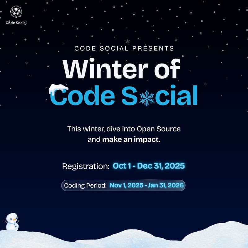 Winter of Code Social · Luma