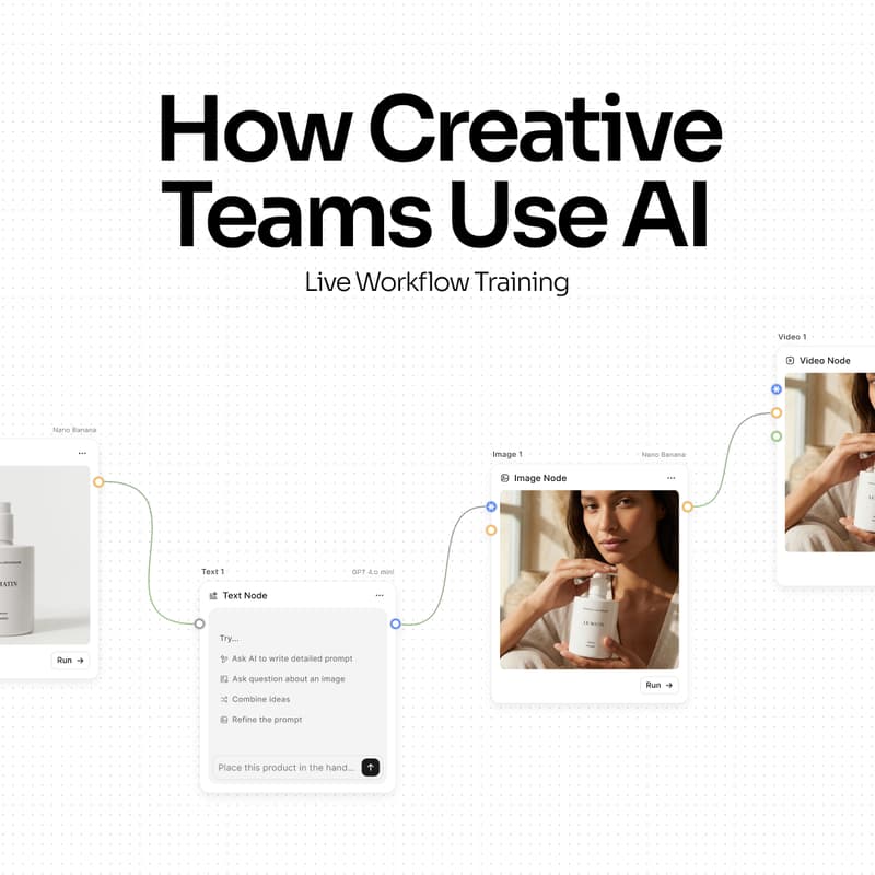 How Creative Teams Use AI — Live Workflow Training · Luma