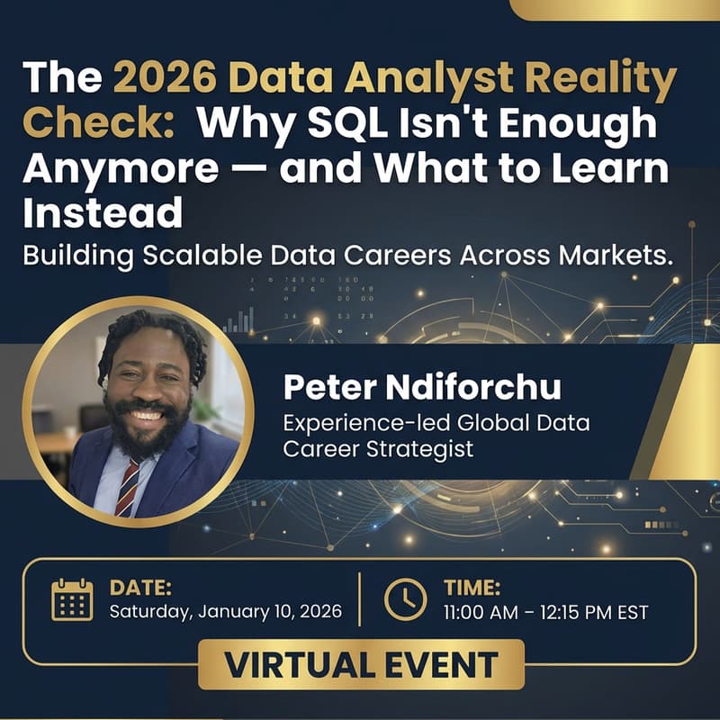 The 2026 Data Analyst Reality Check —Why SQL Isn’t Enough Anymore — and What to Learn Instead ...