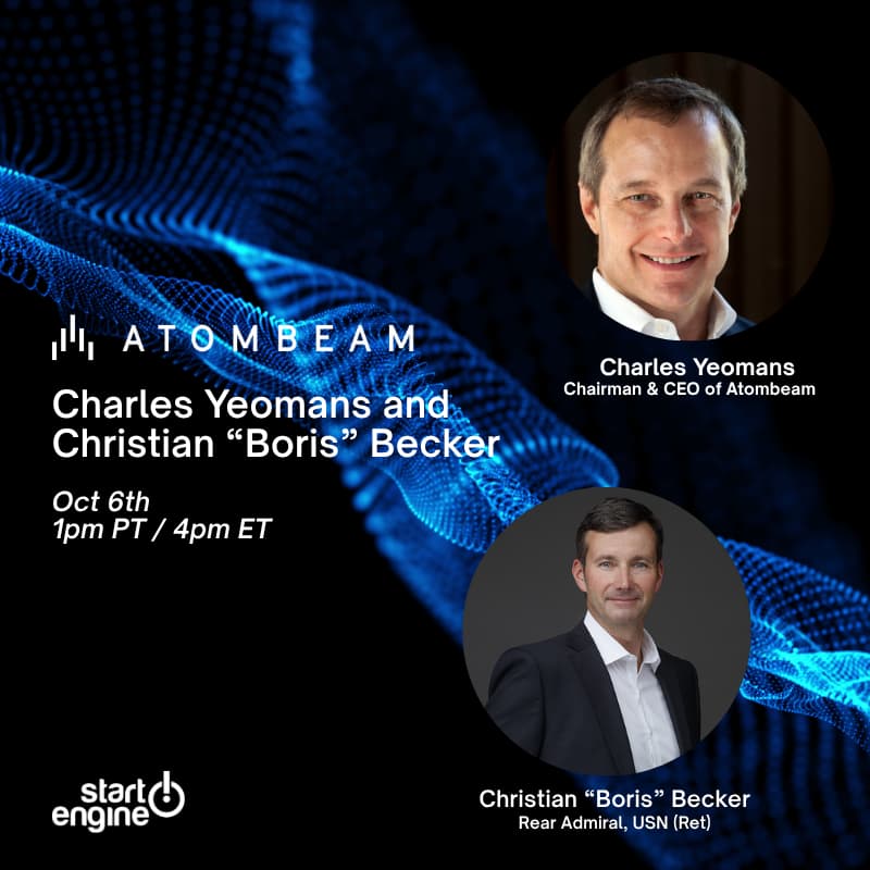 Atombeam Webinar with Charles Yeomans, Chairman & CEO · Luma