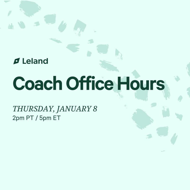 Coach Office Hours · Zoom · Luma