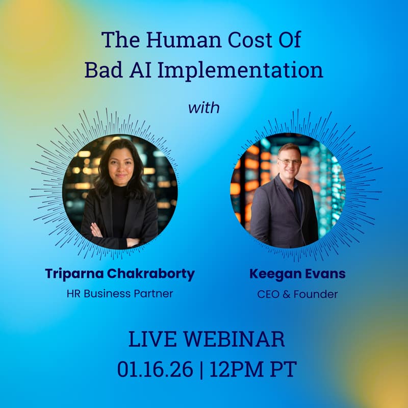 The Human Cost of Bad AI Implementation · Zoom · Luma