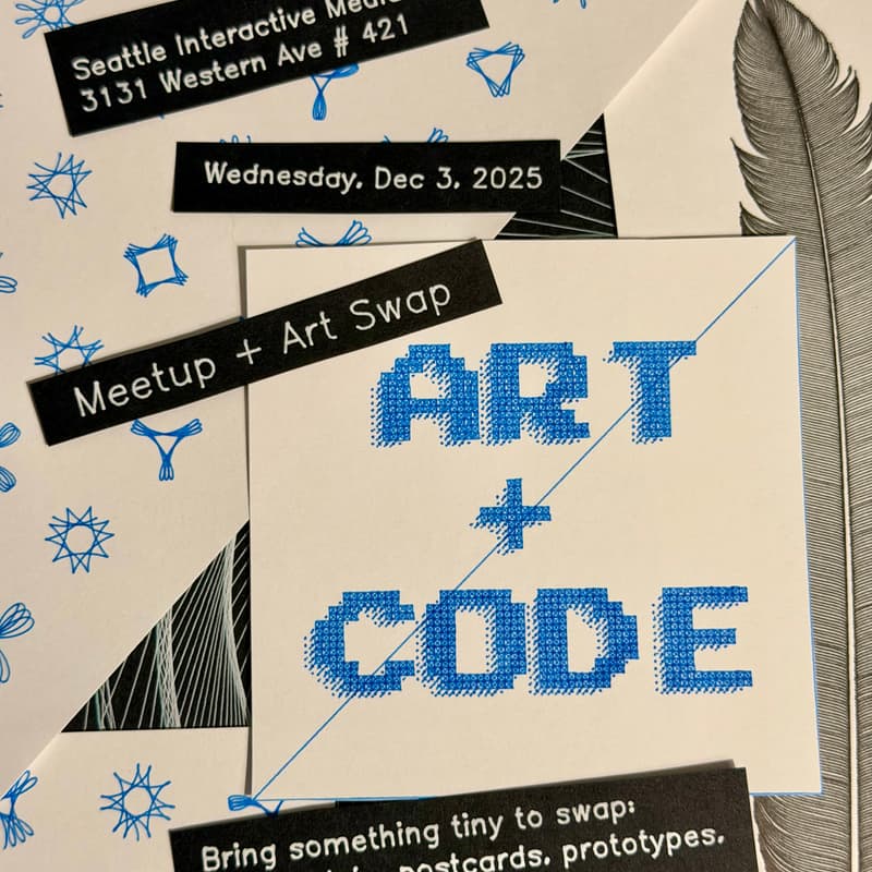 Art + Code - Meetup and Art Swap · Luma