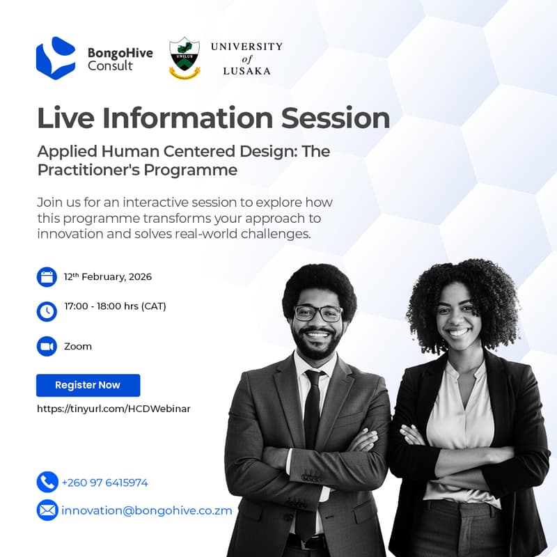 Live Information Session. Applied Human Centered Design: The ...