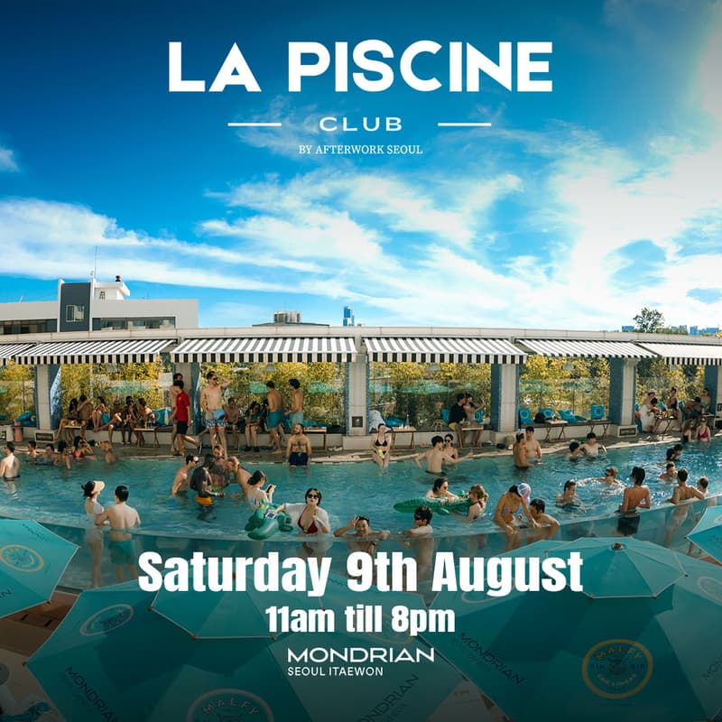 La Piscine - Saturday 9th August @Mondrian - All Day pool · Luma