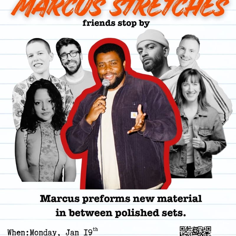 Marcus Stretches Friends Stop By - Open Registration · Luma