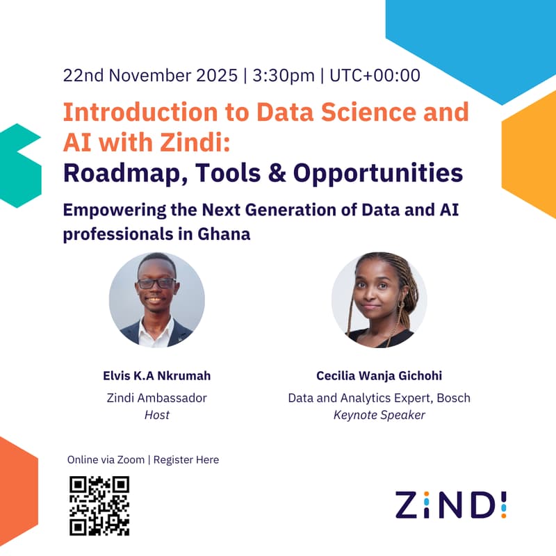 Introduction to Data Science and AI with Zindi: Roadmap, Tools & Opportunities · Zoom · Luma