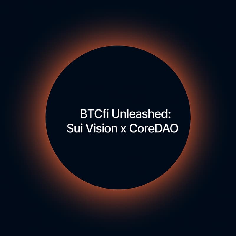 BTCfi Unleashed: Sui Vision x CoreDAO · Luma