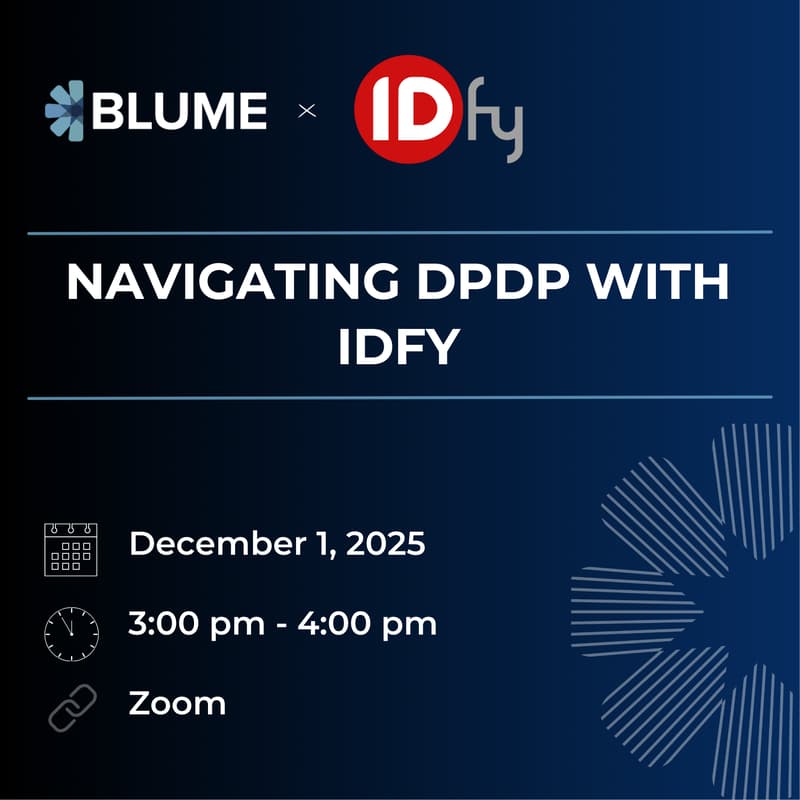 Navigating DPDP with IDfy · Zoom · Luma