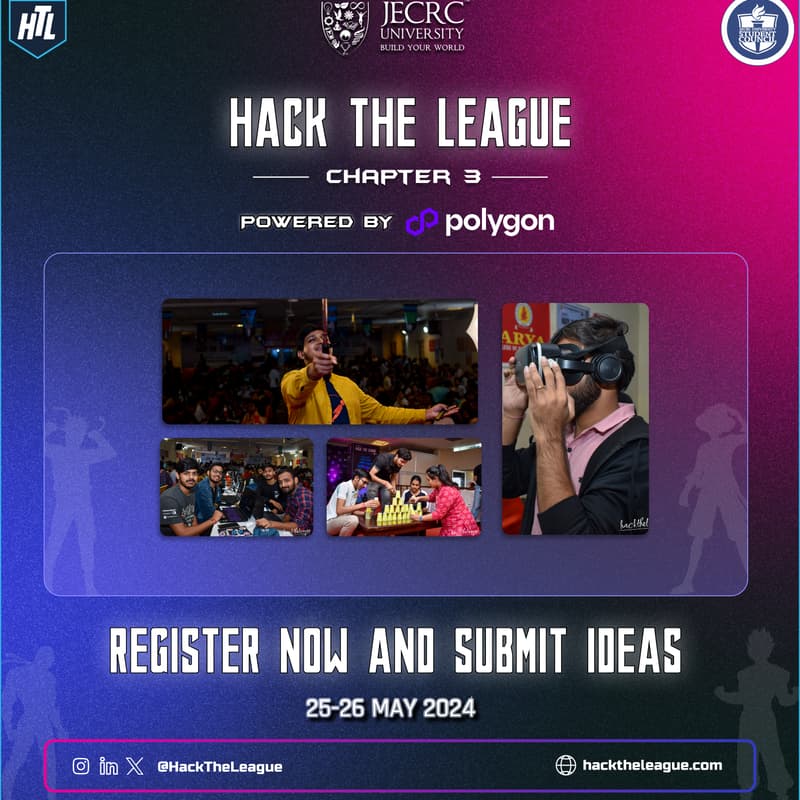 Hack The League - JECRC ONLY Check-In · Luma