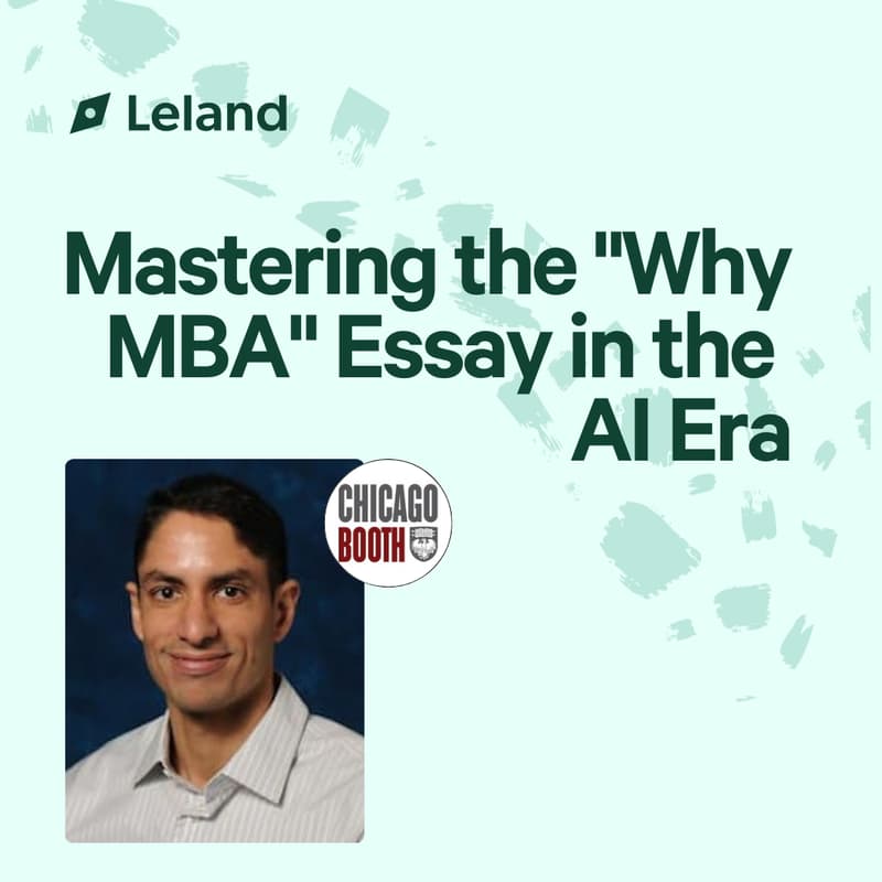 Mastering the "Why MBA" Essay in the AI Era · Luma