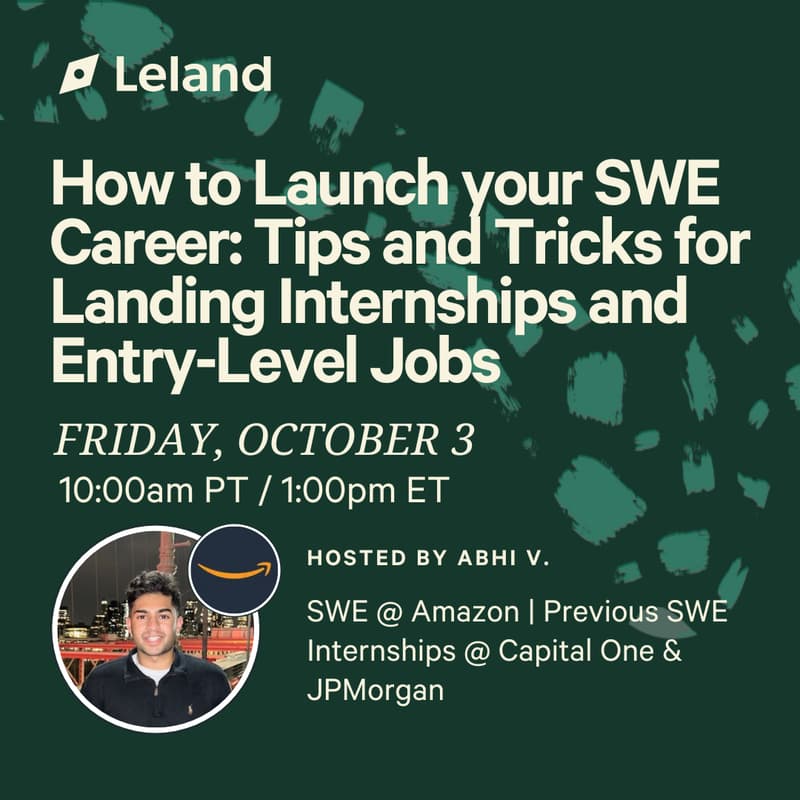 How to Launch your SWE Career: Tips and Tricks for Landing Internships and Entry-Level Jobs ...
