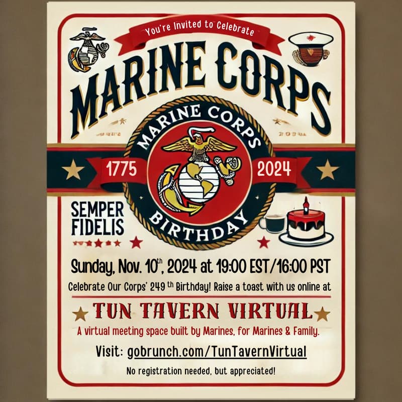USMC 249th Birthday Toast · Luma