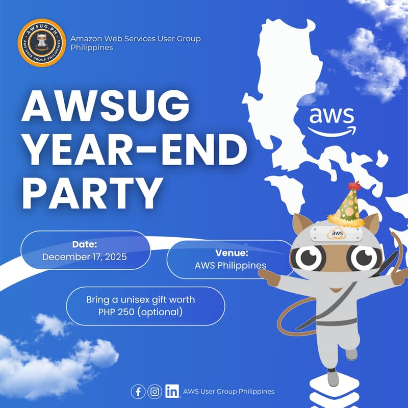 AWSUGPH Year-End Party · Luma