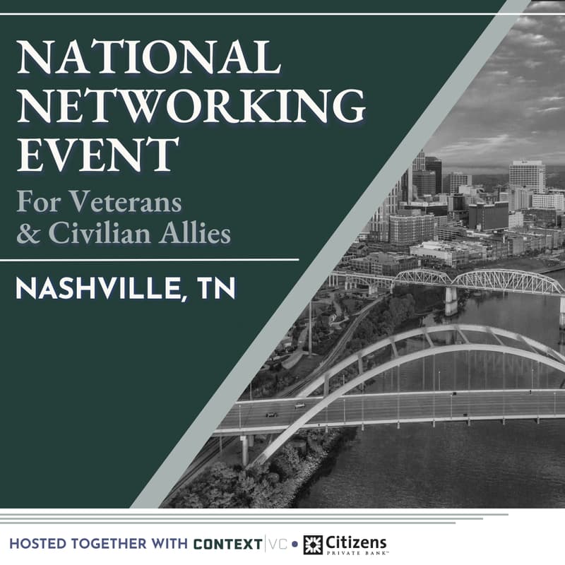 National Networking Event for Military Veteran & Civilian Allies · Luma
