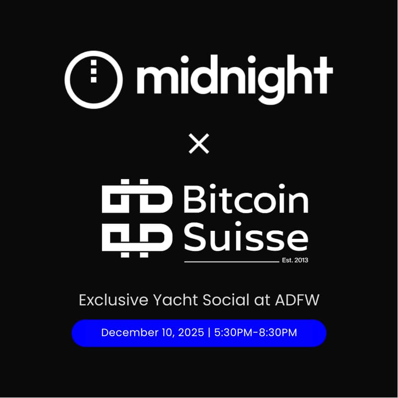 Bitcoin Suisse x Midnight: Exclusive Yacht Social at ADFW · Luma