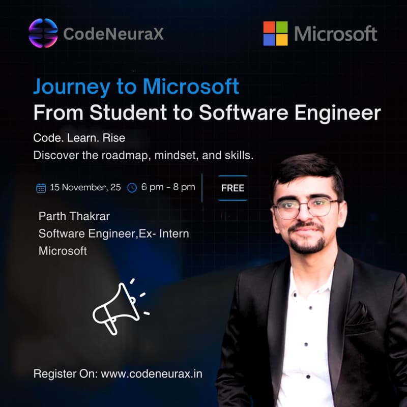 Journey to Microsoft: From Student to Software Engineer · Luma