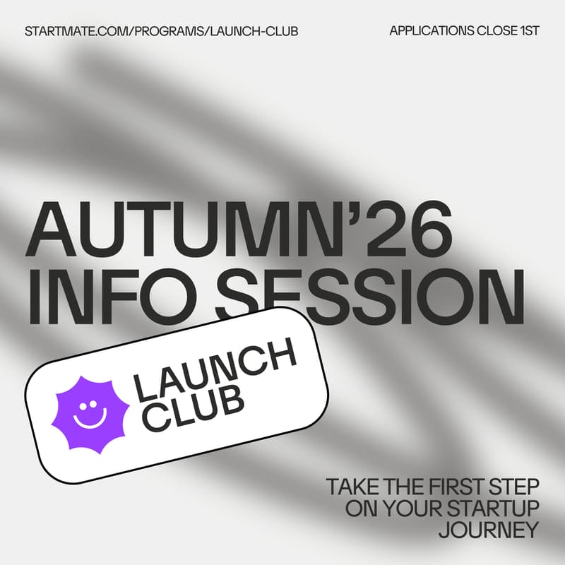Startmate Launch Club Autumn 26 Info Session Zoom Luma