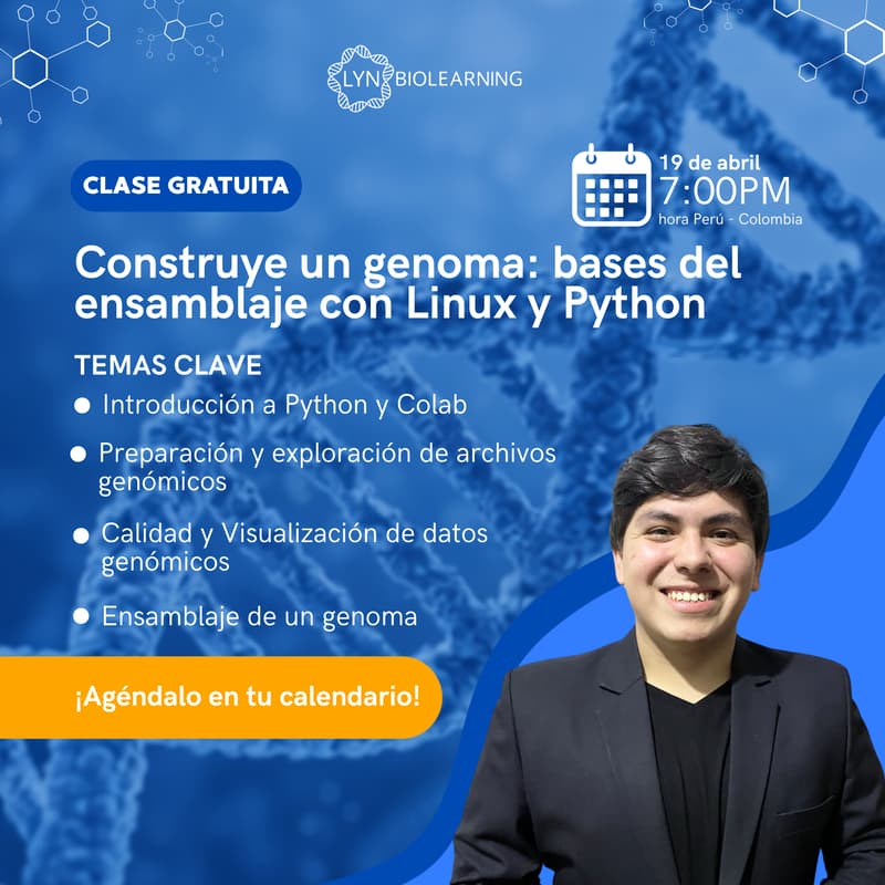 🧬 Clase Gratuita: Construye un genoma: bases del ensamblaje con Linux y ...