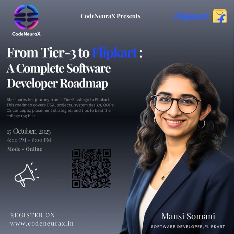 From Tier-3 to Flipkart: A Complete Software Developer Roadmap · Luma