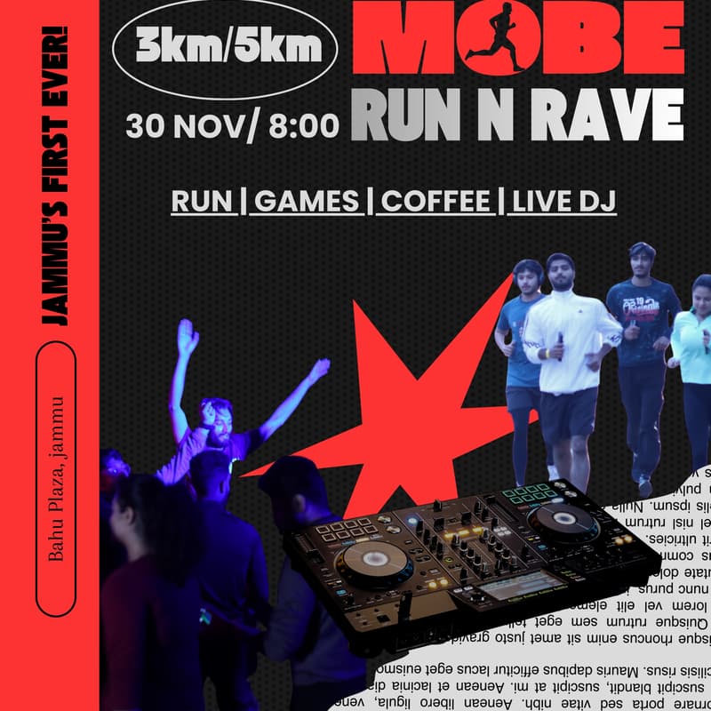 Run n Rave || 3Km-5Km · Luma