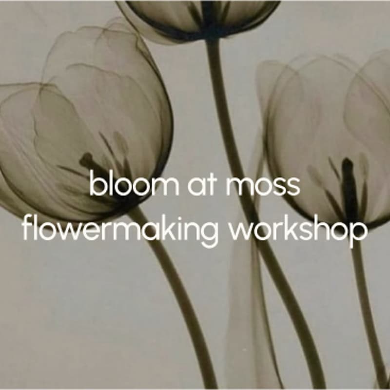 bloom at moss: flower making workshop · Luma