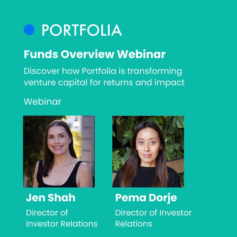 Portfolia Overview: Women’s Health Fund IV + Rising America III · Zoom ...