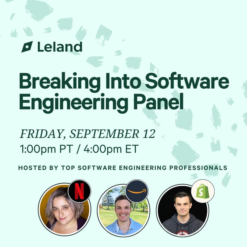 Breaking Into Software Engineering Panel · Zoom · Luma