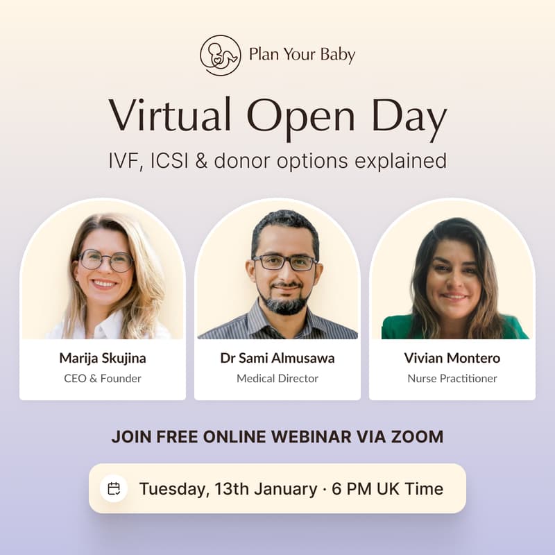 Plan Your Baby Virtual Clinic Open Day · Zoom · Luma